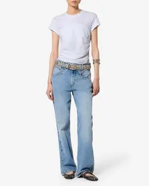 Isabel Marant Étoile Maëlie Ruched Cotton T-shirt