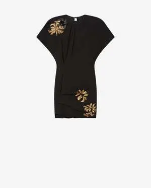 Isabel Marant Étoile Sakia Embroidered Sequin Dress - Black
