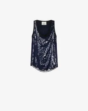 Isabel Marant Étoile Isabel Marant Renelle Sequin Tank Top Midnight