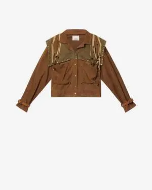 Isabel Marant Étoile Kayae Leather Jacket - Bronze