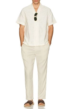 Frescobol Carioca Oscar Linen Chino Pant
