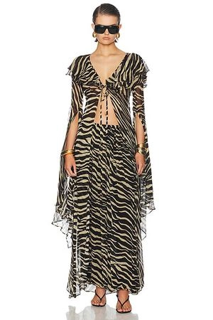 Ronny Kobo Kyle Maxi Top - Zebra