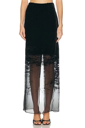 GRACE LING Glitch Tailored Maxi Skirt
