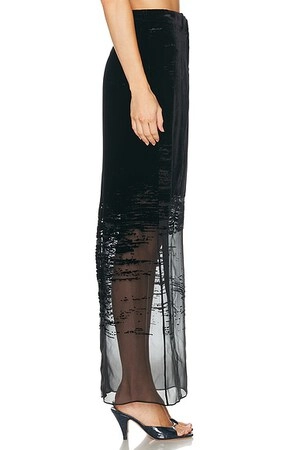 GRACE LING Glitch Tailored Maxi Skirt