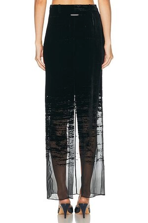 GRACE LING Glitch Tailored Maxi Skirt