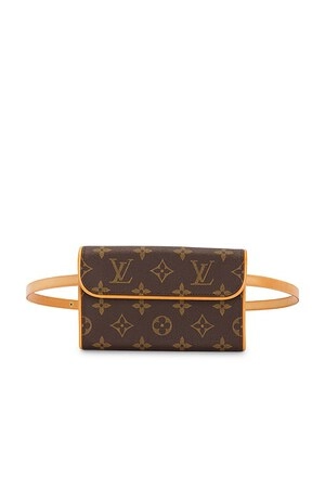 LOUIS VUITTON Monogram Florentine Pochette Belt Bag - Brown