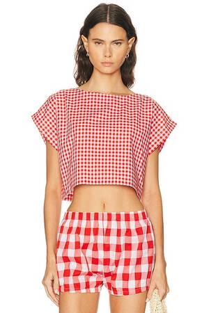 Suzie Kondi Kori Top - Cherry Gingham