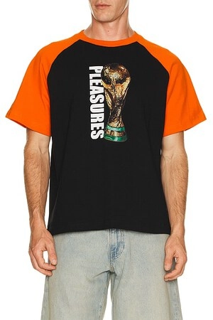 PLEASURES Trophy Raglan Tee - Black