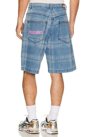 PLEASURES Experiment Jorts - Indigo