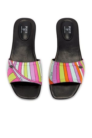 Emilio Pucci Silk Twill Slide - Multicolor