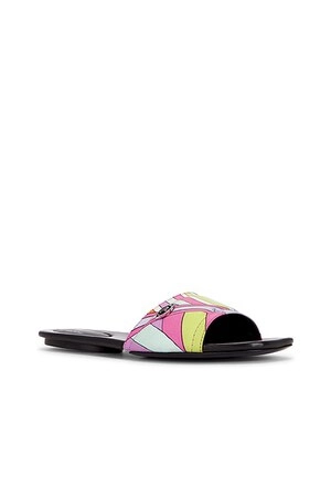 Emilio Pucci Silk Twill Slide