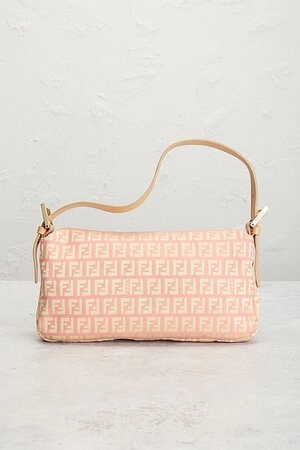 Fendi Zucchino Baguette Shoulder Bag