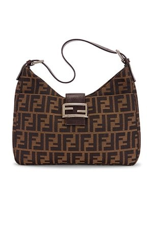 Fendi Zucca Shoulder Bag - Brown