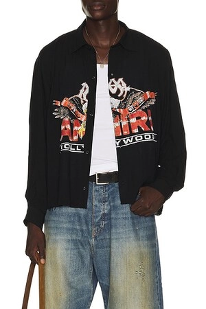 Amiri Ma Eagle Shirt - Black