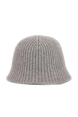 Miu Miu Cashmere Wool Bucket Hat - Grigio