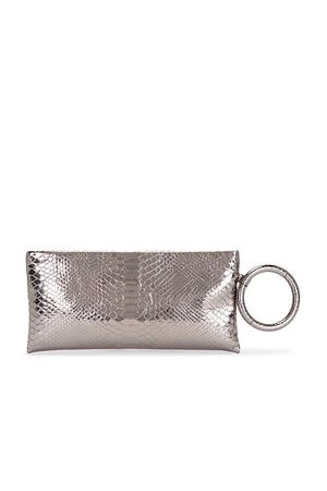 TOM FORD Laminated Printed Python Clutch