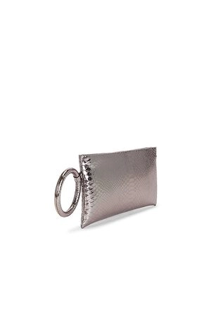 TOM FORD Laminated Printed Python Clutch