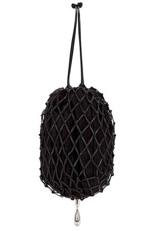 Savette Macrame Pouch Bag - Black