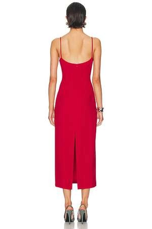 Magda Butrym Floral Applique Midi Dress