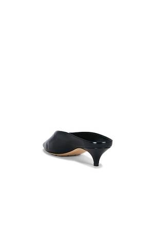 Bottega Veneta Vesta Kitten Heel Mule - Black