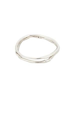 Dries Van Noten Handmade Set Of 2 Bangle Bracelets - Silverplated