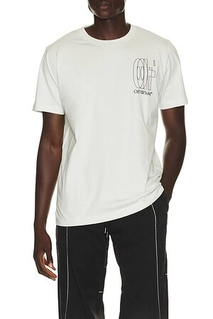 Off-White Double Arrow Slim Tee - Bluewash