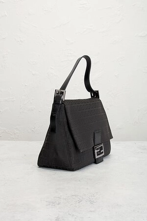 Fendi Zucchino Mama Baguette Shoulder Bag