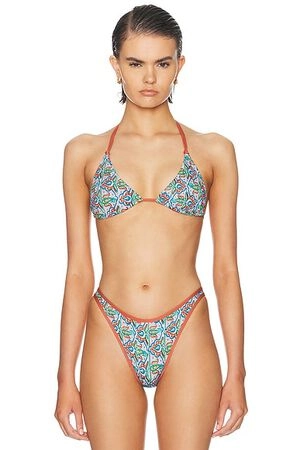 Heavy Manners Double String Bikini Top - Hannah