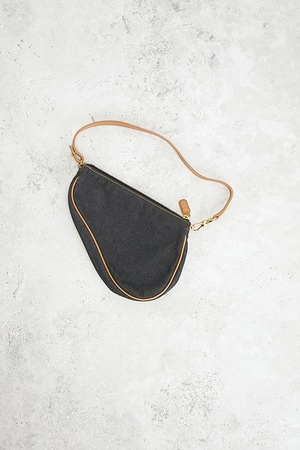 Dior Denim Pochette Saddle Bag