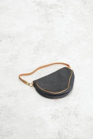 Dior Denim Pochette Saddle Bag