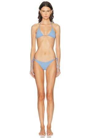 CARO LUNA Kira Bikini Set - Blue