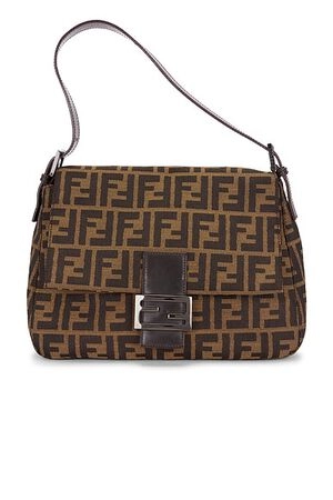 Fendi Zucca Mama Baguette Shoulder Bag - Brown