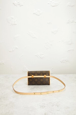 LOUIS VUITTON Monogram Florentine Pochette Belt Bag - Brown