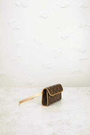 LOUIS VUITTON Monogram Florentine Pochette Belt Bag - Brown