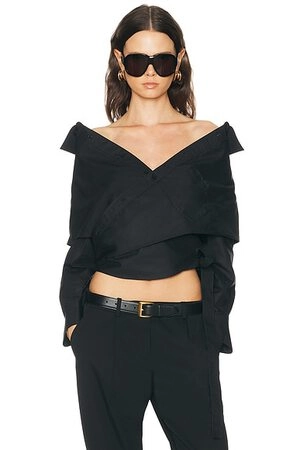 Balenciaga Wrap Shirt - Black