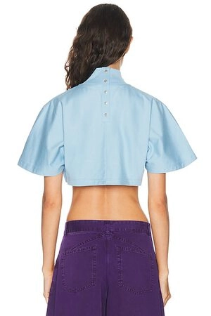 Alaïa Highneck T-shirt - Ciel