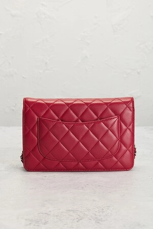Chanel Lambskin Classic Wallet On Chain