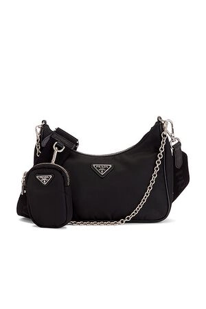 Prada Re-edition 2005 Re-nylon Shoulder Bag - Black