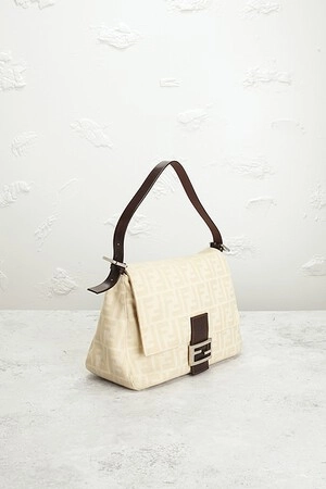 Fendi Zucca Mama Forever Baguette Shoulder Bag