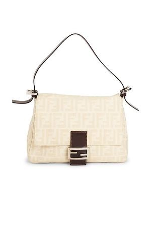 Fendi Zucca Mama Forever Baguette Shoulder Bag - Neutral