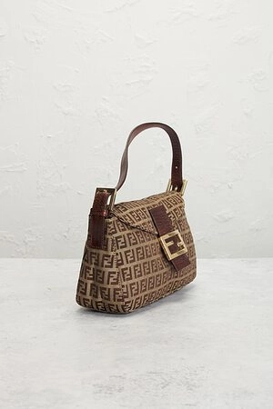 Fendi Zucchino Baguette Shoulder Bag