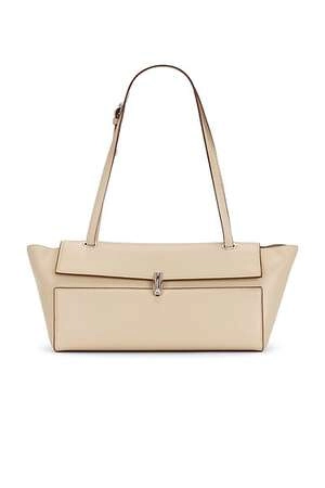 Savette Trapeze Shoulder Bag - Bone