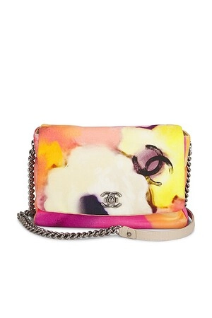 Chanel Printed Canvas Flower Power Messenger Flap Bag