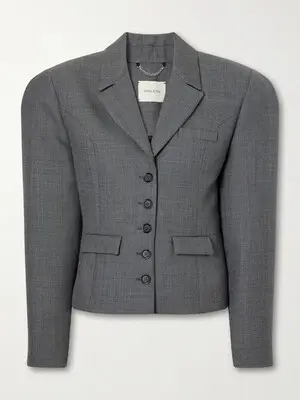 Magda Butrym Wool Blazer - Gray