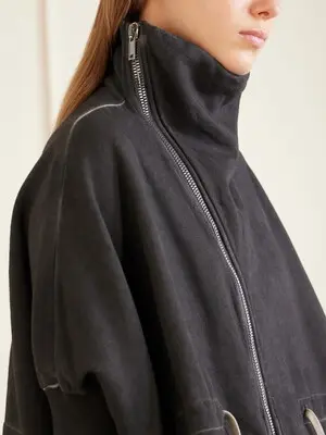 Rick Owens Mountain Sail Drawstring Cotton-jersey Jacket