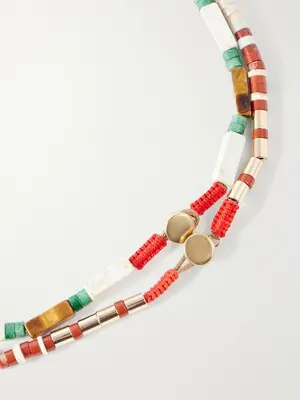 ROXANNE ASSOULIN Dunes Set Of Two Beaded Necklaces