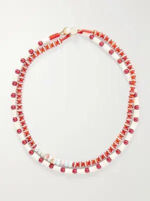 ROXANNE ASSOULIN Paprika Set Of Two Beaded Necklaces - Red