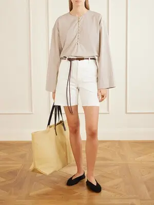 KALLMEYER Marguerite Striped Cotton-poplin Blouse