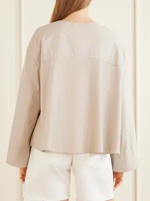 KALLMEYER Marguerite Striped Cotton-poplin Blouse