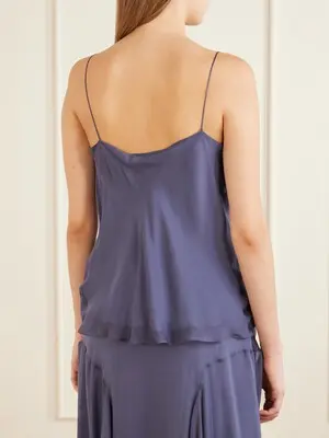 KALLMEYER Zia Draped Silk Camisole